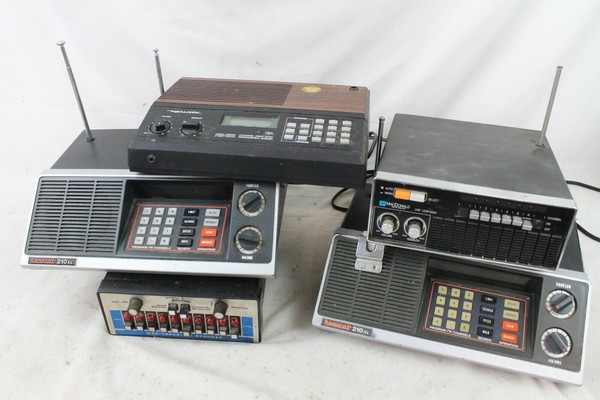 5 Vintage Police Scanner Lot Bearcat 201XL Regency Realistic Pro-2011 ...