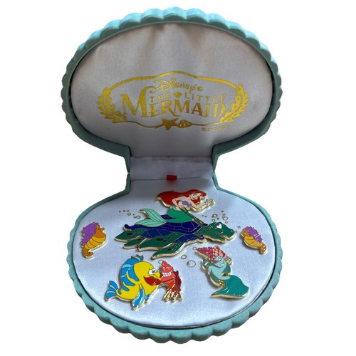 DISNEY’S THE LITTLE MERMAID 5 PIN SET IN SEASHELL | eBay