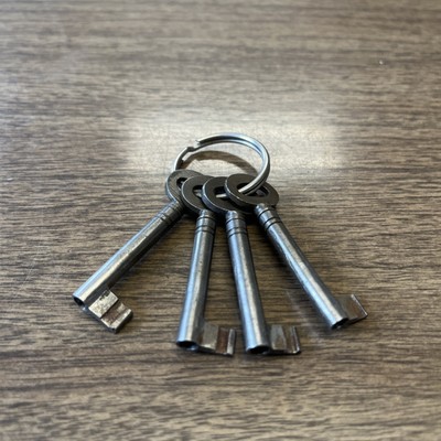 4 - VINTAGE SKELETON KEYS HOLLOW BARREL (IDENTICAL) (E) | eBay