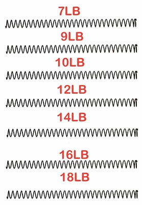 🔥 1911 7 recoil spring kit, government size,7lb to 18lb ,1911 recoil ...