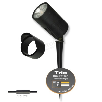 DOMUS ZOOM-PRO 30W LED TRIO CCT GARDEN SPOT SPIKE LIGHT 12V / 24V IP67 ...