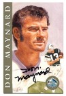 Don Maynard 1998 Hall of Fame Platinum Signature Series Autograph 166/ ...