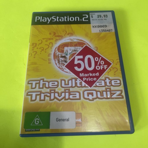 The Ultimate Trivia Quiz - Game PAL Genuine PlayStation 2 PS2 | eBay
