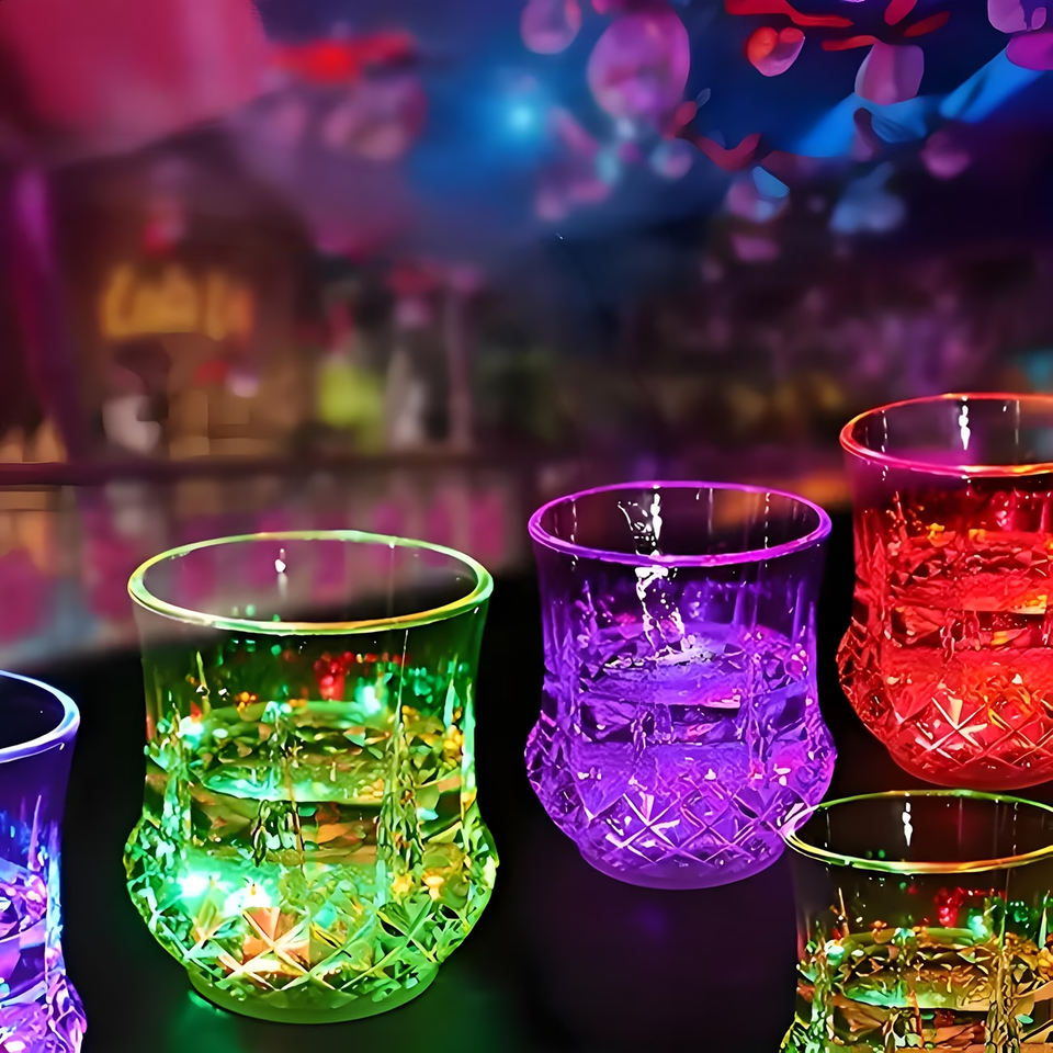 4pcs LED Glow Cups Light Up Party Tumblers Birthday Disco Valentine ...