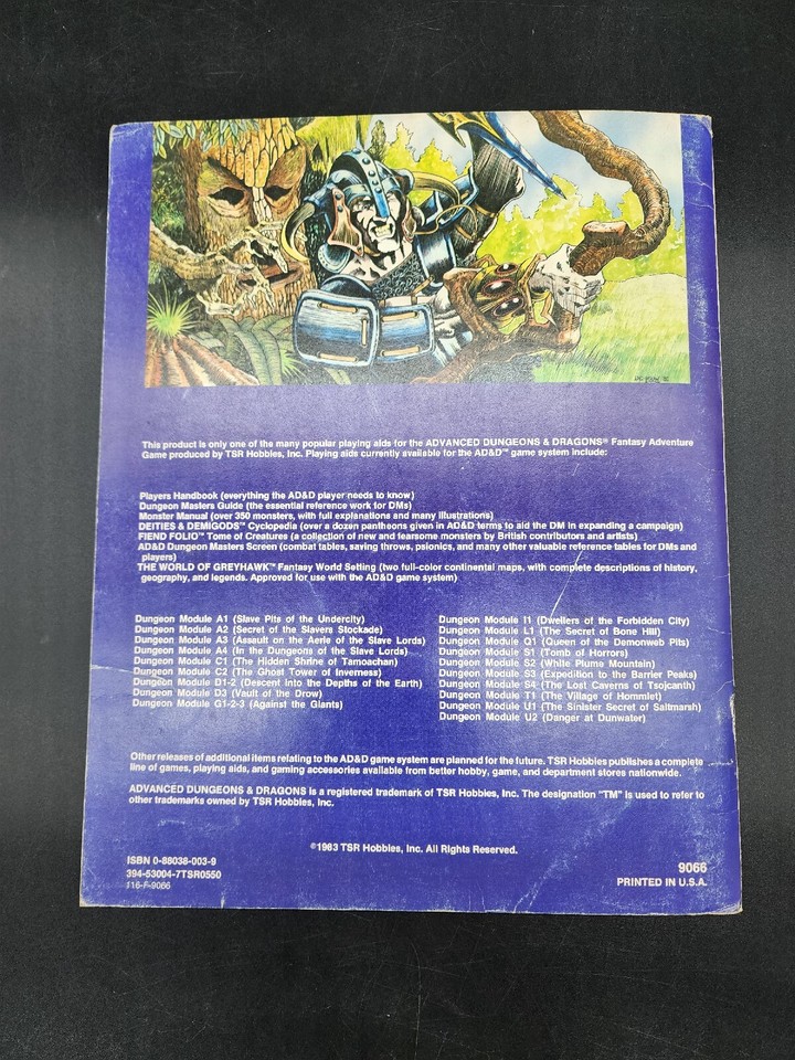 UK1 Beyond the Crystal Cave Dungeons & Dragons Greyhawk Module TSR ...