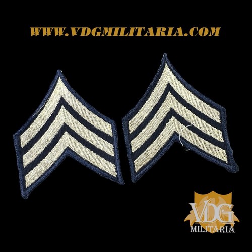 WW2 WWII US Army Sergeant SGT Rank Insignia Chevron Set Patches #Y288 ...