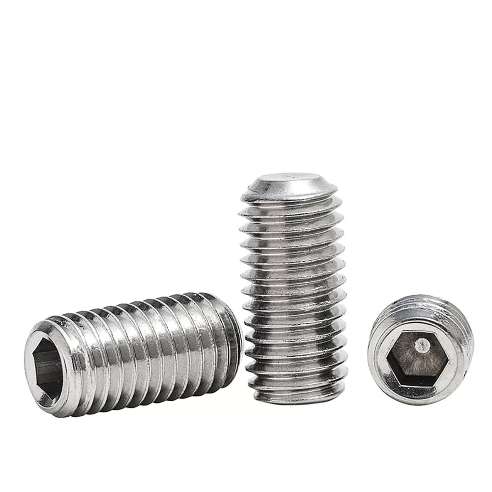 6 Screw Industrial Screws & Bolts Fine Thread Grub Screws Flat Point ...