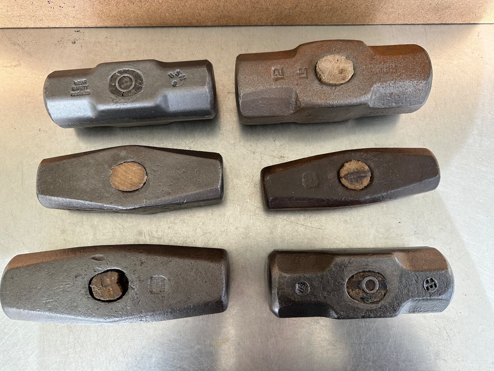 Lot Of 6 Vtg. Atha True-Temper Others Sledge Hammers Blacksmith 55lb ...