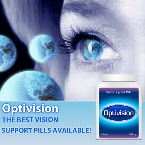OPTIVISION VISION SUPPORT PILLS EYE TABLETS STOP DRY EYE BLURRED VISION ...