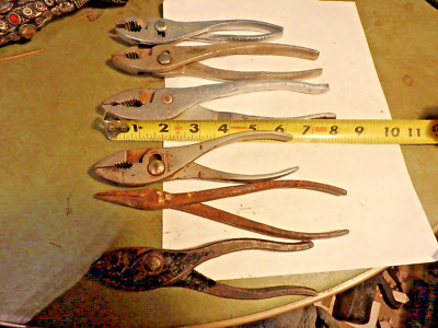 1T-vintage bundle of plier type tools- center, hraeuter, duluth ...