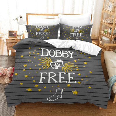 Dobby Is Free/Harry Potter/Doona Duvet Cover/Double-sided Pillowcase ...