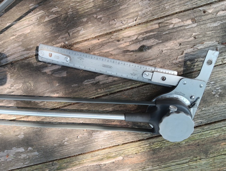 VINTAGE CHARLES BRUNING MODEL 2699 MECHANICAL DRAFTING MACHINE | eBay