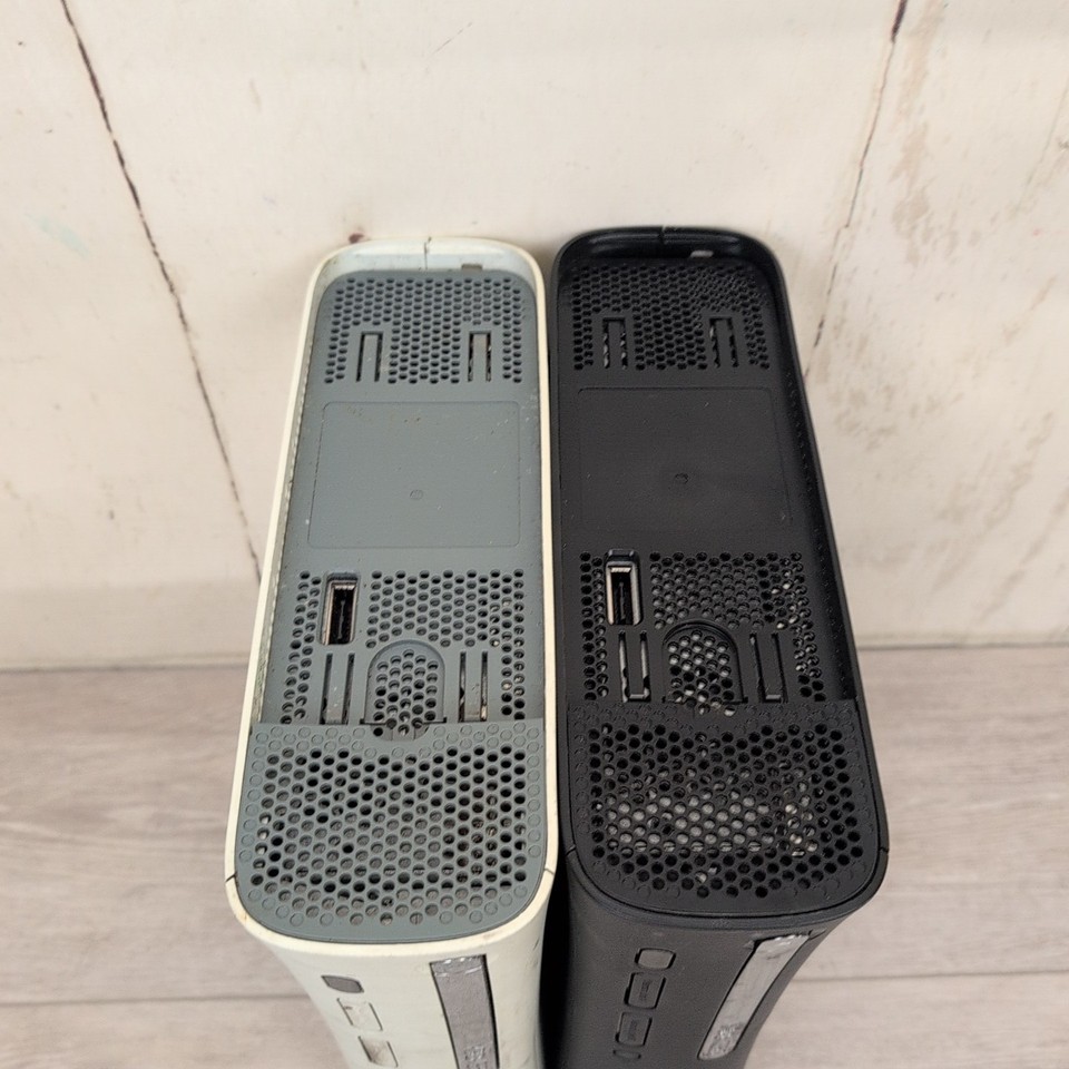 Lot Of 2 Microsoft Xbox 360 Consoles For Parts or Repair Power On Error ...