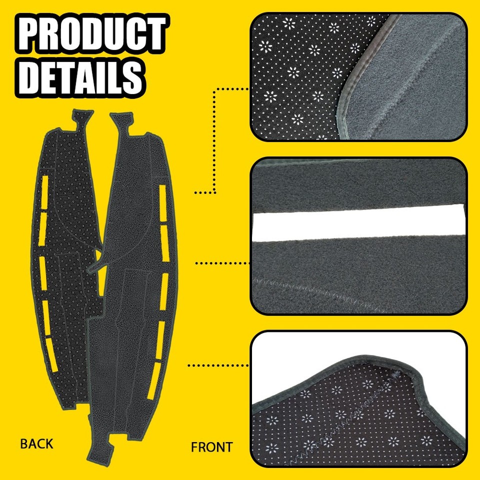 For Ford F-150 1992-1996 Car Dashboard Pad Dash Cover Carpet Mat Non ...