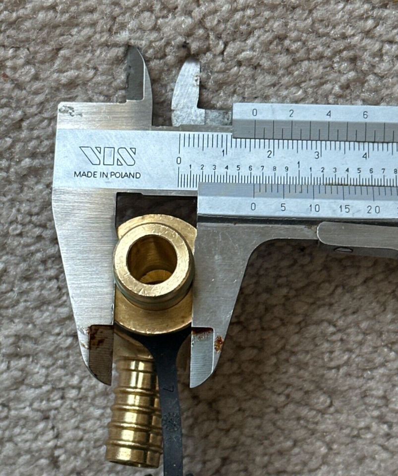 Voss 3/8" x 5/8" Brass Barb Quick Pneumatic Elbow Connector Nozzle 90 ...