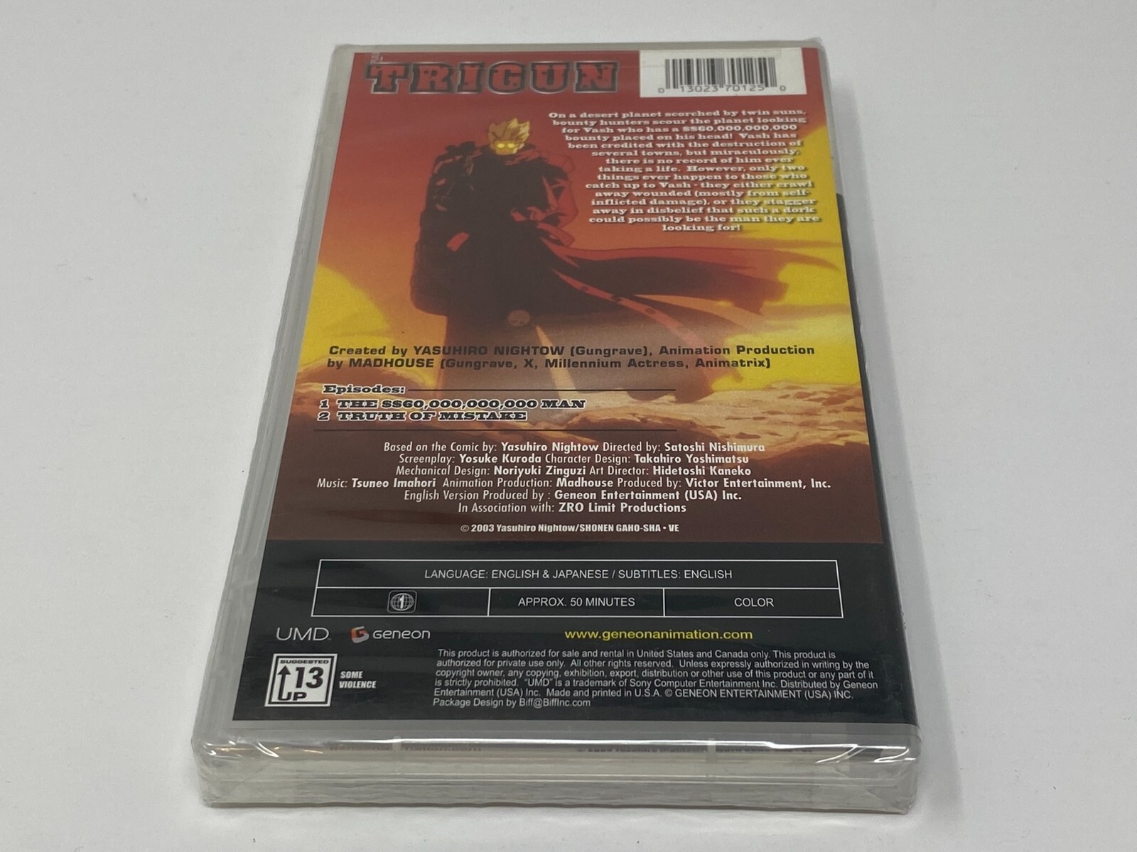 Trigun Volume 1 (UMD-Movie, 2005) for sale online | eBay