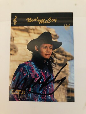 Neal mcCoy Autographed Card Country Music Legend | eBay