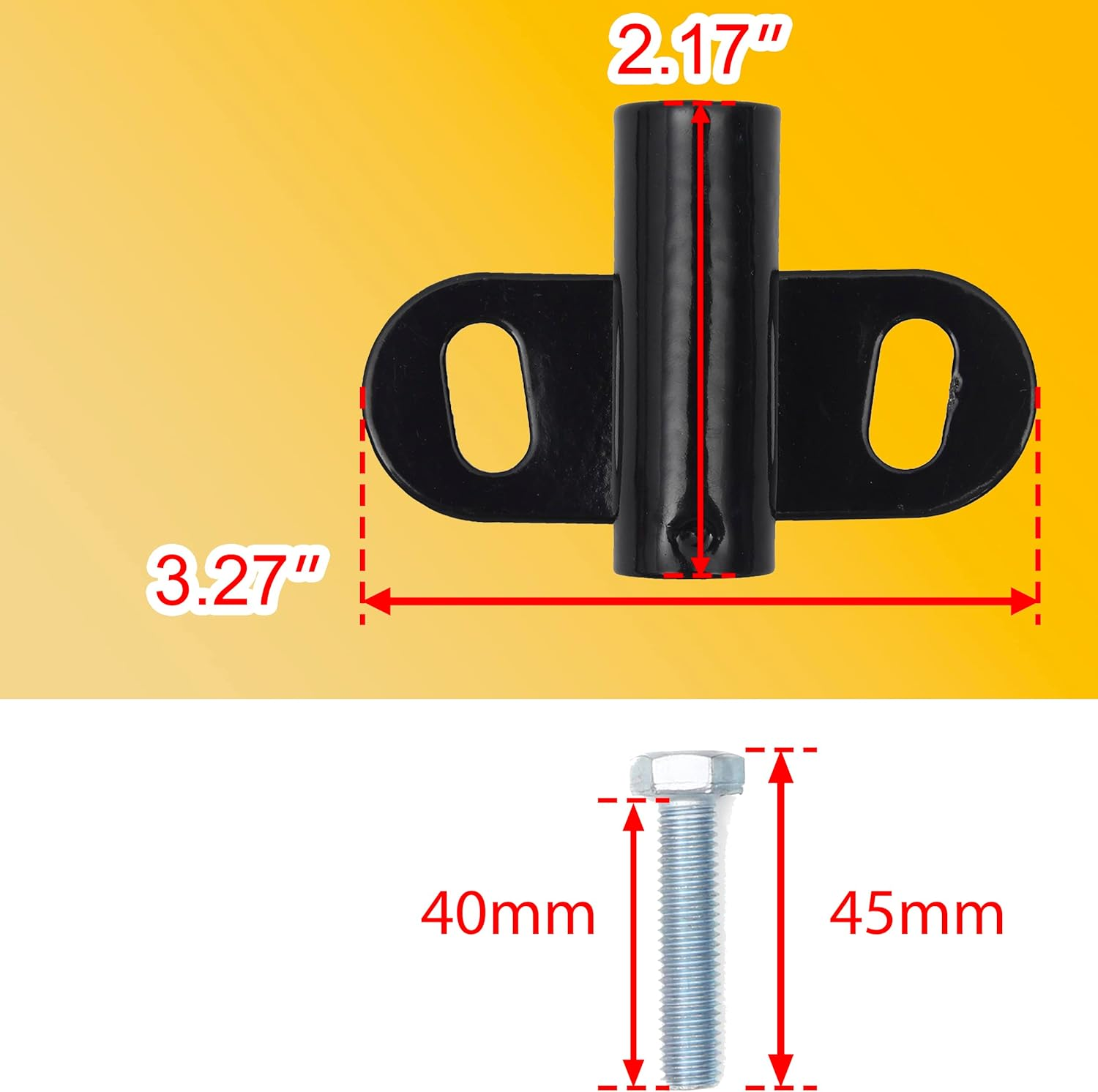 Wheelbarrow Axle Bracket 4 Pack Compatible 5/8 Inch Wheelbarrow Axles 3 ...