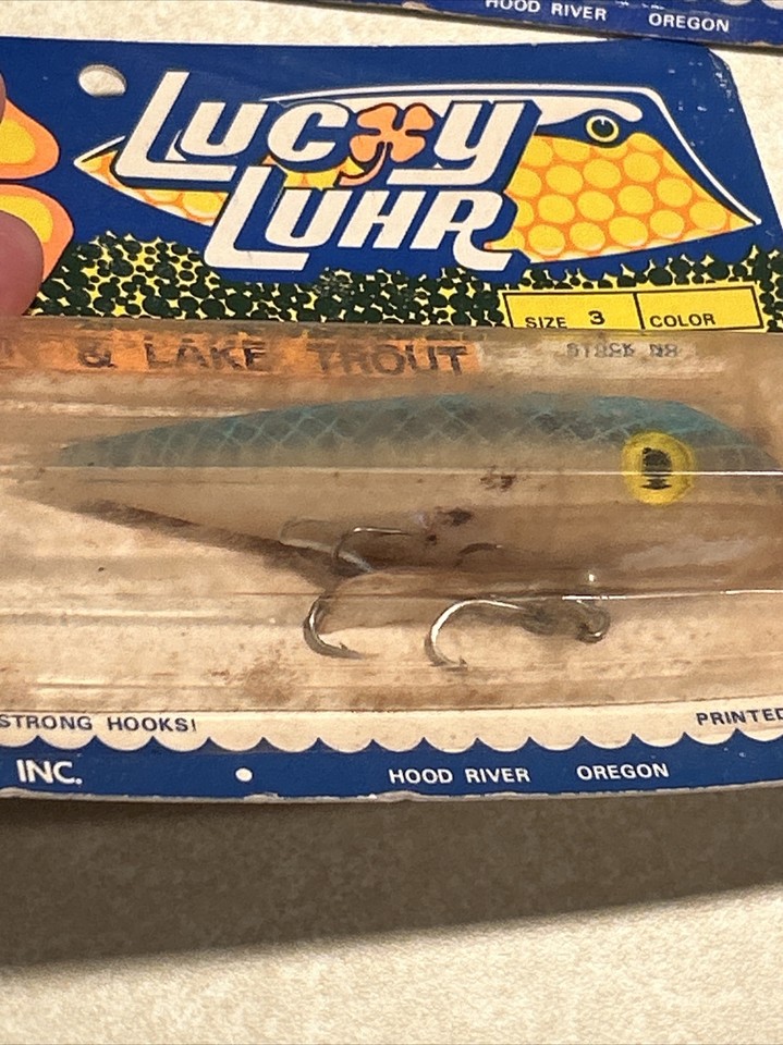 Vintage LUCKY LUHR Salmon Plug Fishing Lure Glow Luhr Jensen Lot Of 2 ...