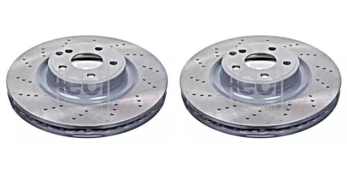 FEBI x2 Stk Bremsscheibe Vorderachse Für MERCEDES Slc Slk A207 C204 ...