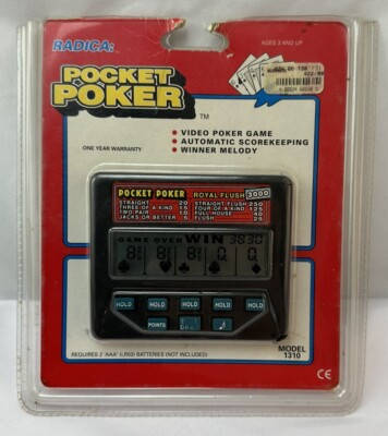 Vintage Radica Pocket Poker New Old Stock Working FREE SHIPPING | eBay