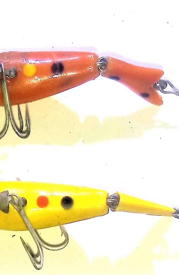 LOT 2 BROOKS J-RAY REEFER CRANKBAIT VINTAGE FISHING LURE | eBay