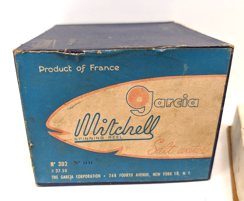 Rare Vintage Garcia Mitchell 302 Salt Water Reel Ex Condition with ...