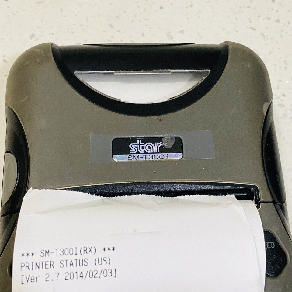 Star Micronics SM-T300I WSP-i350 Portable Bluetooth Receipt Printer w ...