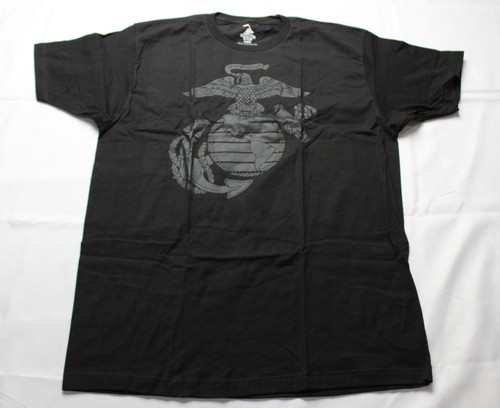 Leatherneck 4 Life Men's Eagle Globe & Anchor T-Shirt WR4 Black Out ...