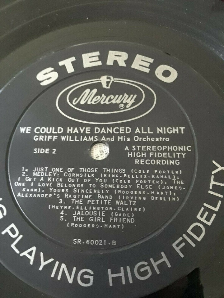 Griff Williams and Orchestra We Could Have Danced All Night Mercury SR ...