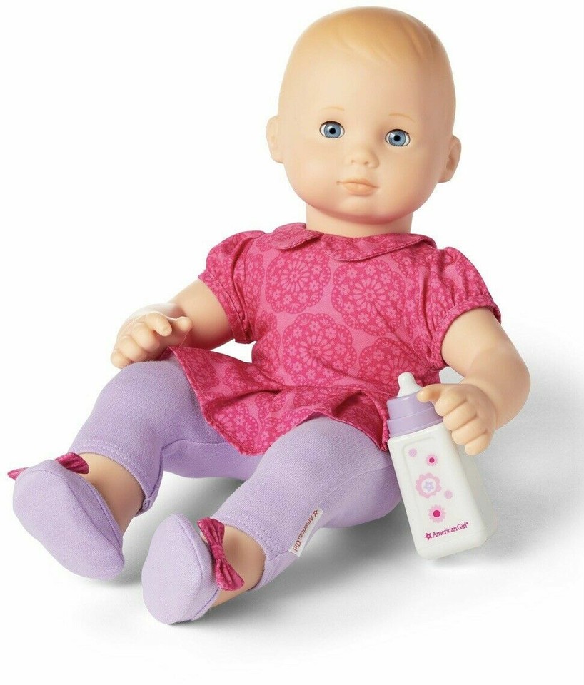 American Girl Bitty Baby Doll and Accessories Set Bundle Blond Blue ...
