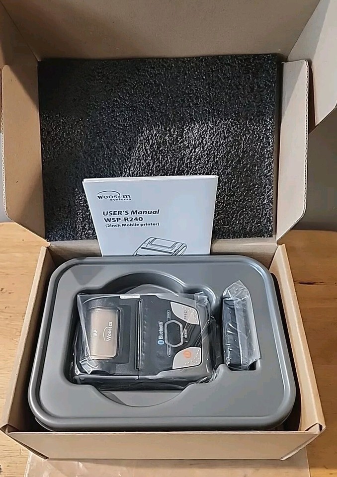 Woosim WSP-R240i/M 2-Inch Mobile Bluetooth Thermal Receipt Printer | eBay