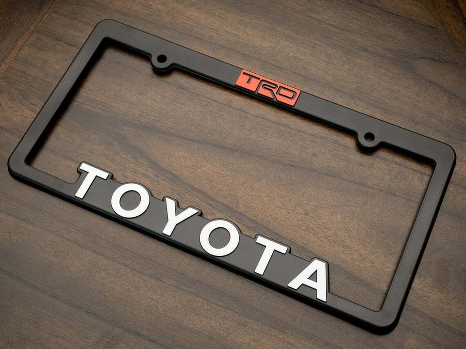 TRD Toyota license plate frame Toyota-Racing-Development 3D Raised Text ...
