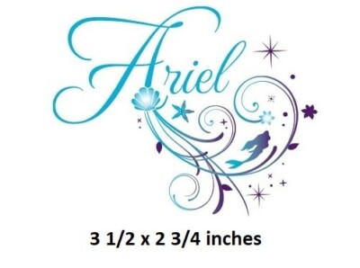 Princess Ariel Decal Little Mermaid Logo Wall Sticker Disney Peel Stick ...