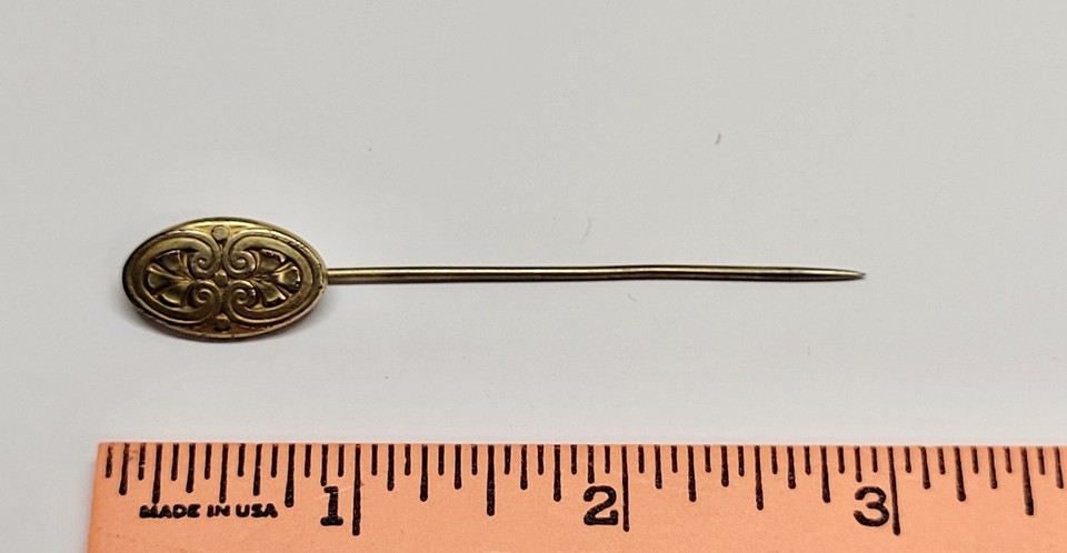 Vintage 10K YELLOW GOLD STICK PIN | eBay