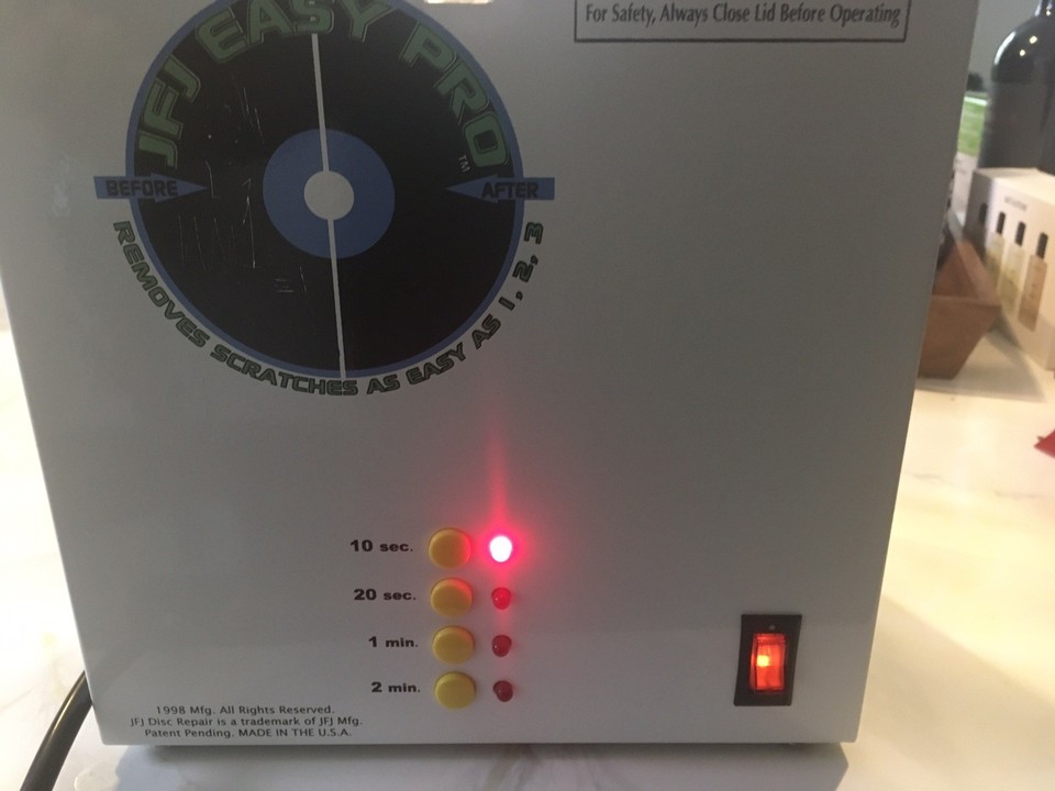 JFJ Easy Pro Disc CD DVD Repair Machine AS IS Parts/Not Working Powers ...