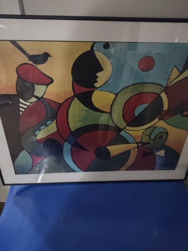 JAZZ PANEL 2 BY JOHN HILLMER,ART PRINT 22X28 | eBay