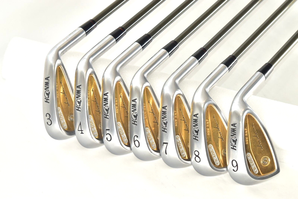 Rare 3Star Honma LB-606-G New H&F 3-4-5-6-7-8-9 RH Golf Iron Set R-1 7p ...