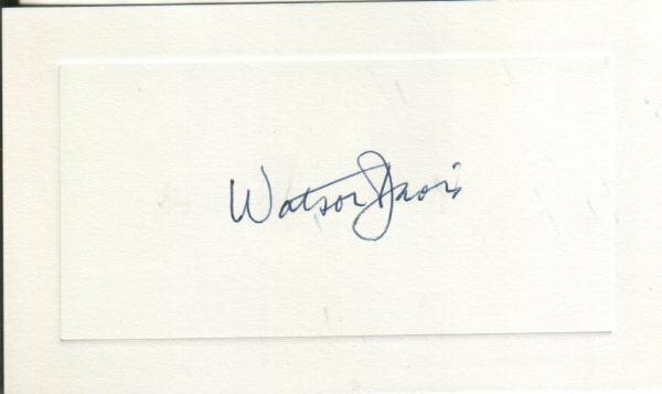 Watson Davis Autographed Card American Documentation Institute D.67 | eBay