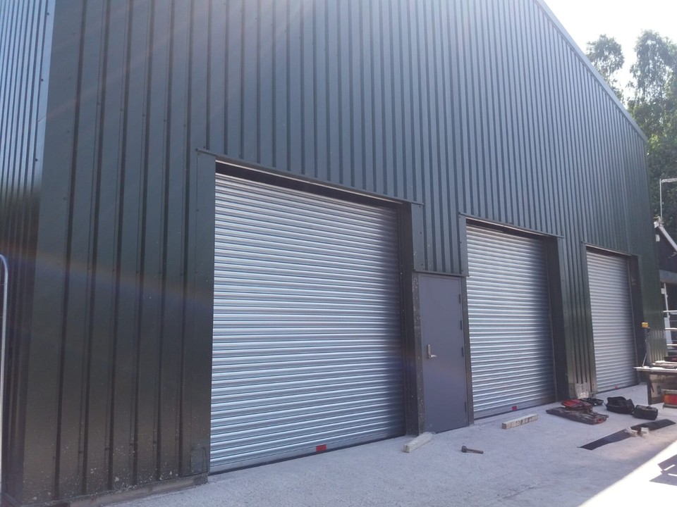 roller shutter door tube motor operated 3000 x 3000 Galv £675 + vat ...