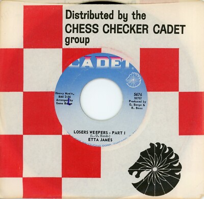 ETTA JAMES Losers Weepers - Part 1 / Weepers 1970 CADET 45rpm Soul NOS ...