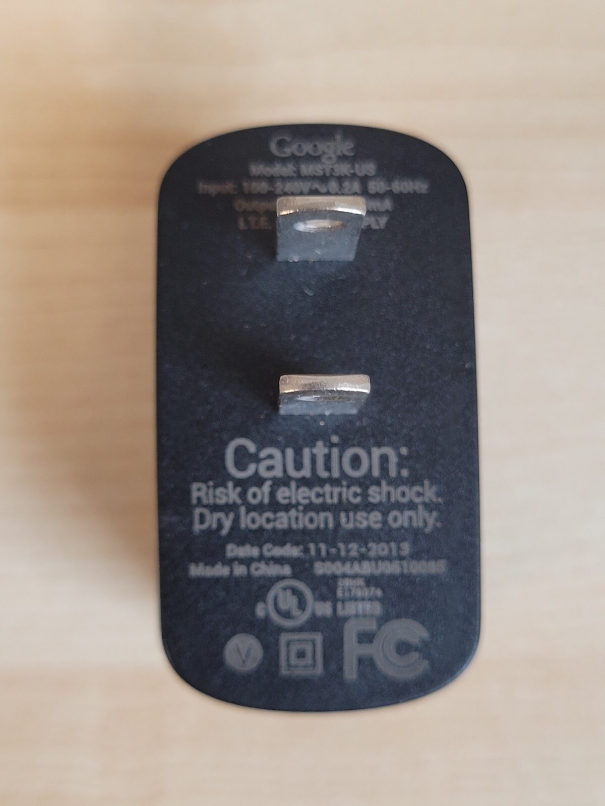 Google MST3K-US Chromecast Power Supply Wall Charger 5.1V 850mA | eBay