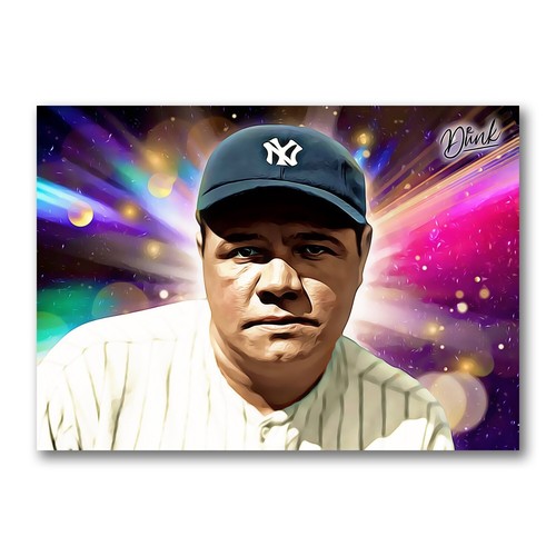 Babe Ruth Star Portrait Sketch Card Limited 09/30 Dr. Dunk Signed | eBay