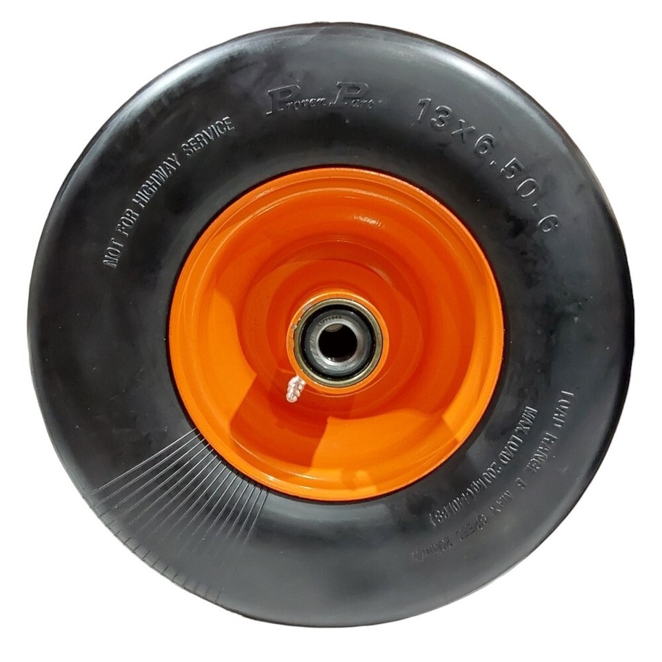 (2) NEW FLAT FREE WHEELS FOR SCAG 483050 482504 9278 13 X 6.50-6 13X6 ...