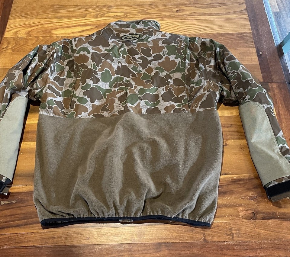 Drake Waterfowl Guardian Flex Fleece FZ Jacket DW7375 Old School Camo ...