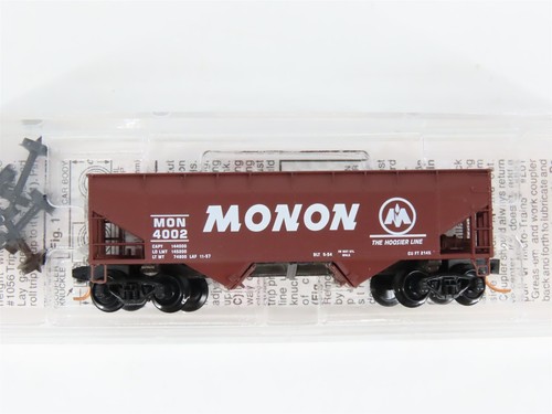 N Scale Micro-Trains MTL 55200 MON Monon Hoosier Line 33' 2-Bay Hopper ...