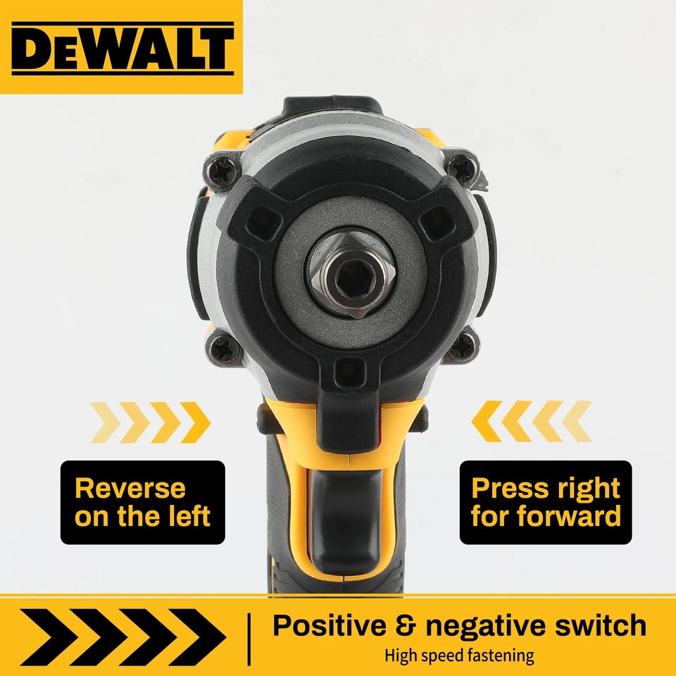 DEWALT DCF921 20V Brushless 1/2" Impact Wrench & Cordless Drill with ...