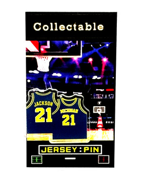 Michigan Wolverines Ray Jackson jersey lapel pin-FAB FIVE Retro ...