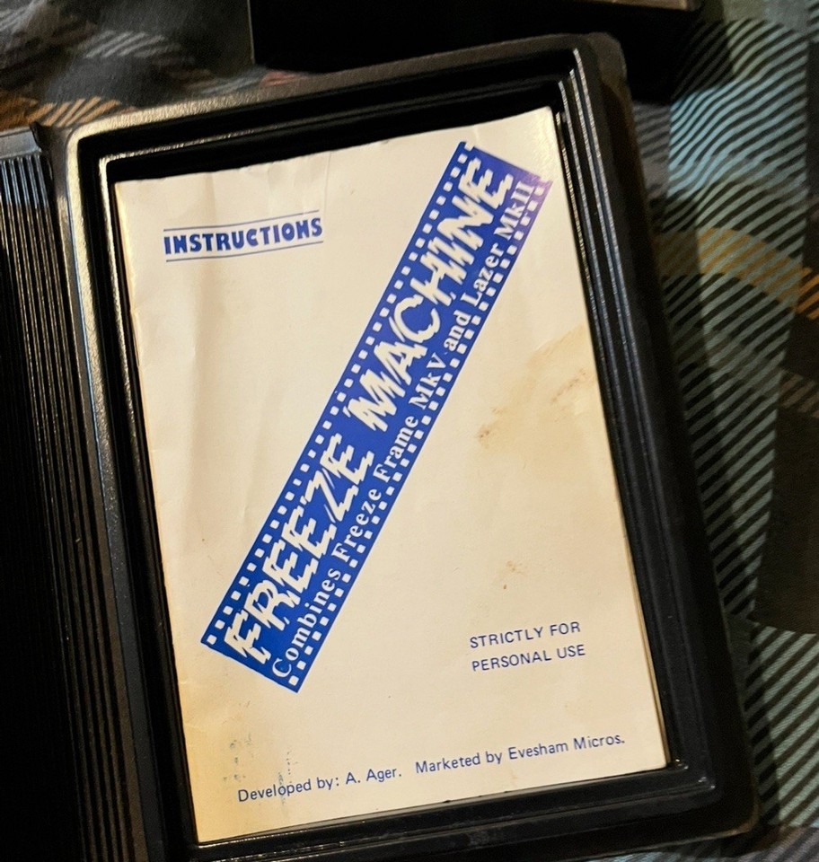 Commodore 64 Freeze Machine Back Up Device Freeze Frame MkV Lazer MkII ...