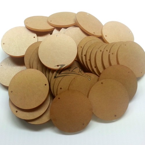 (50) 1.25"x1/8" Acrylic Clear Circle Disc & 2 Drill HOLES Plexiglass ...